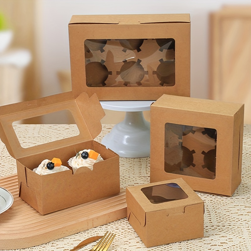 20-pack Multipurpose Plastic Cupcake Containers With Flip Top Closure ...