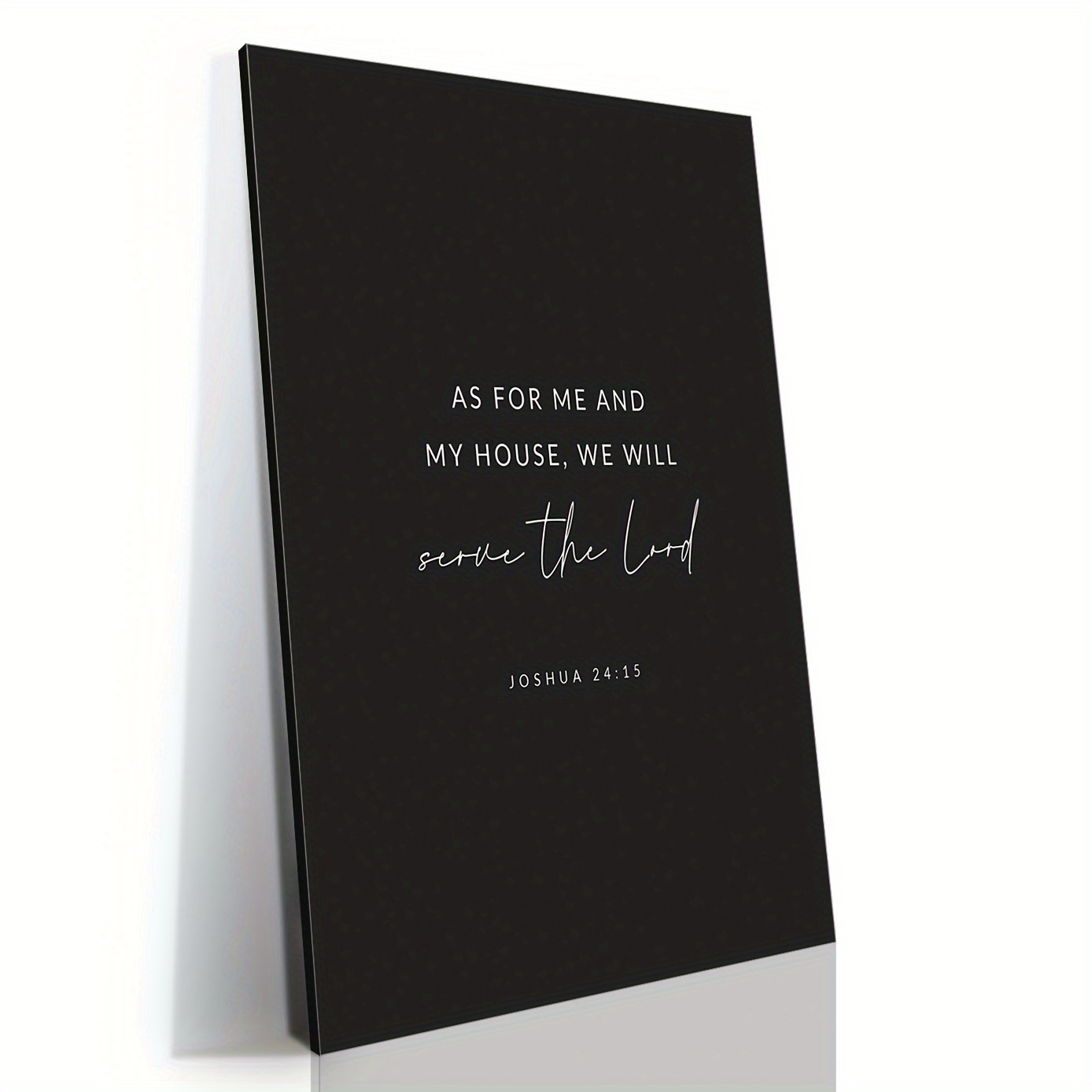 Joshua 24:15 Modern Bible Verse Wall Art, As For Me And My House We ...