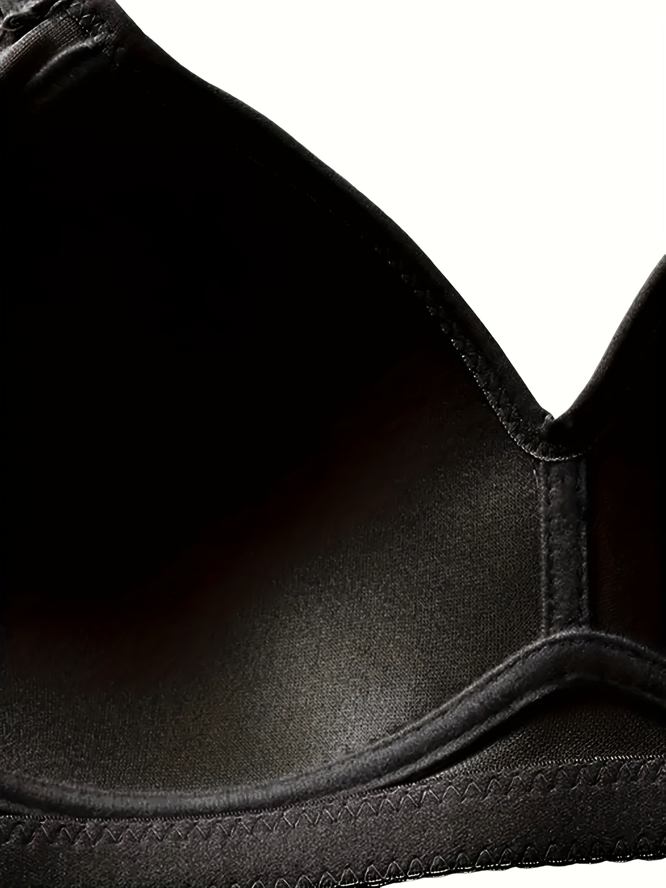 Simple Contrast Lace Floral Patch Bra Comfy Breathable - Temu