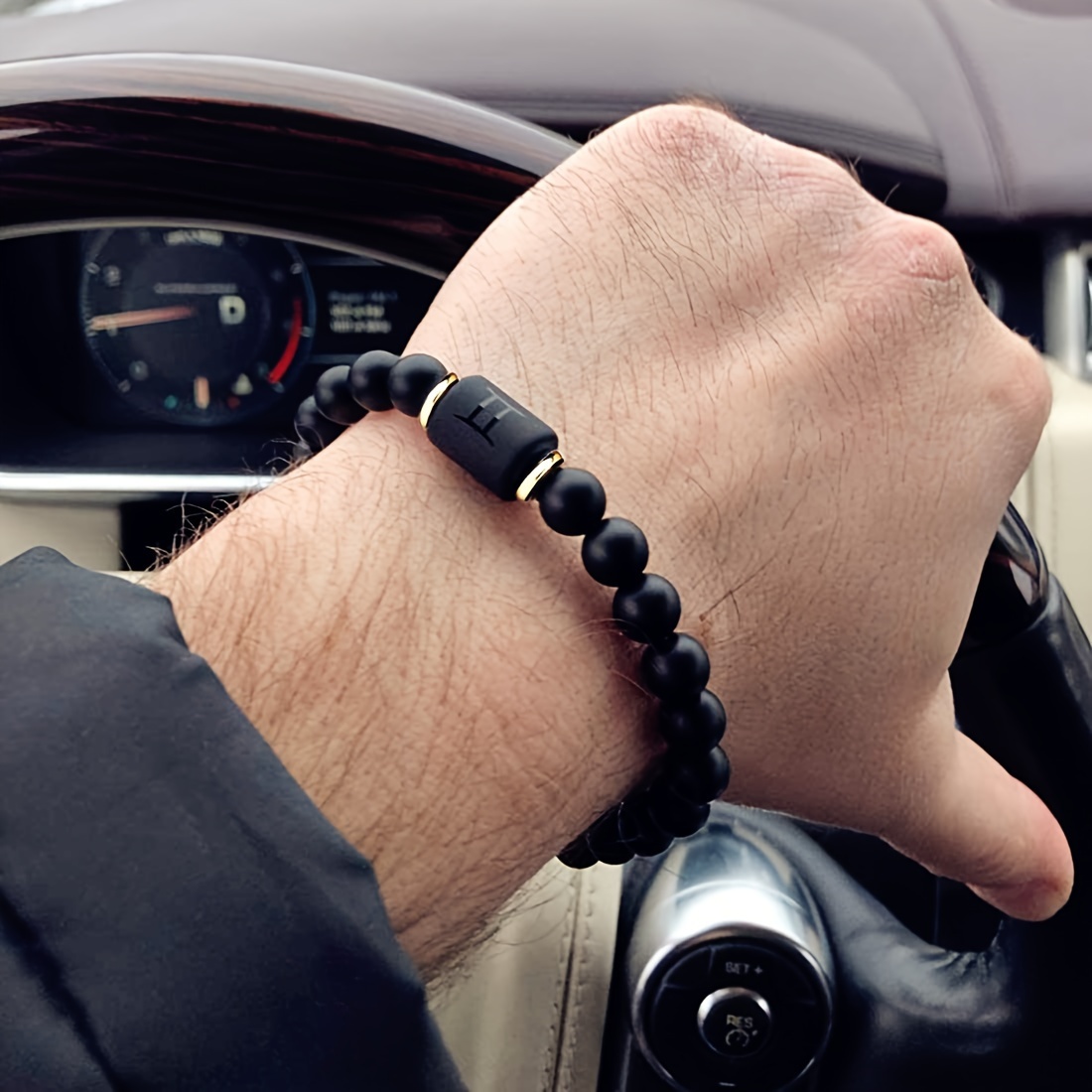 Fashion 12 Constellations Bracelets Men Women Casual Black - Temu Canada