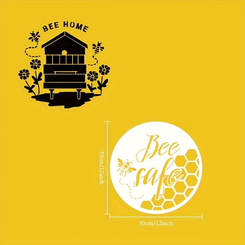 Bee Stencil Template Honeycomb Honey Stencils Reusable Diy - Temu