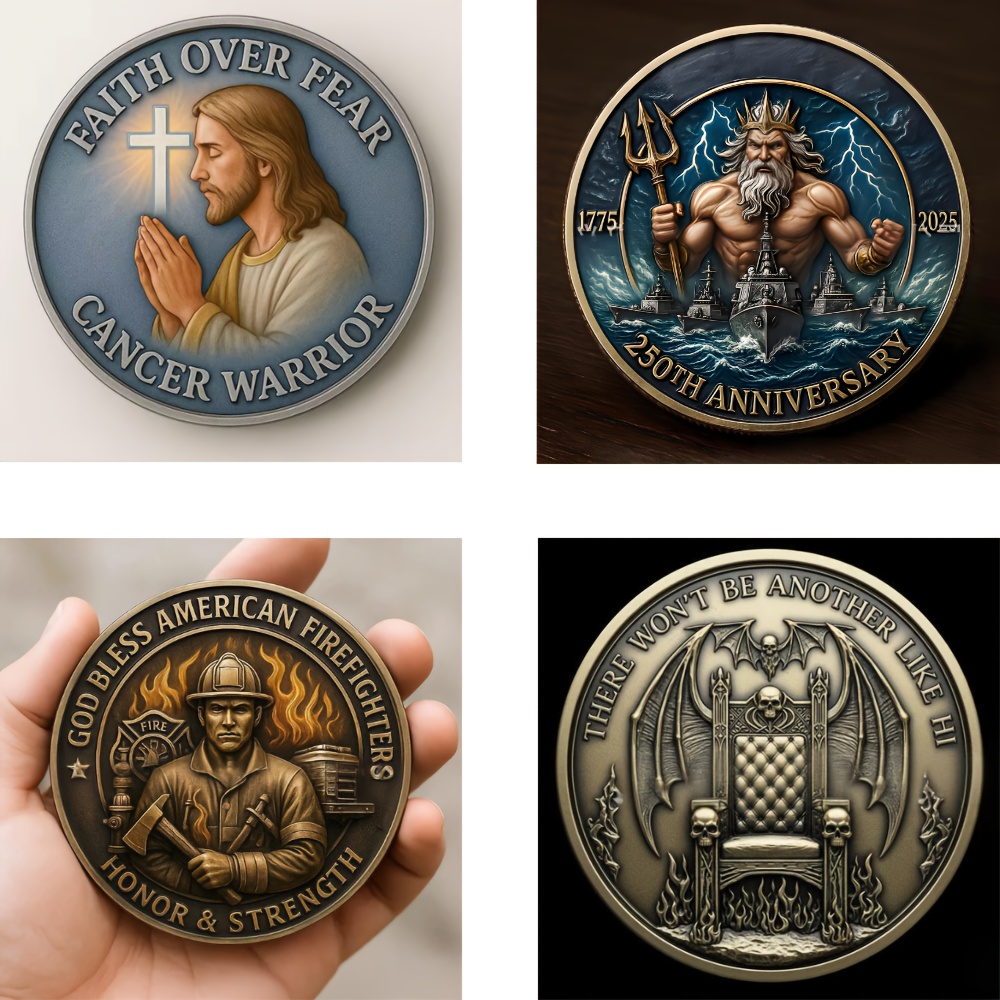 challenge coin collection sold on Temu United States