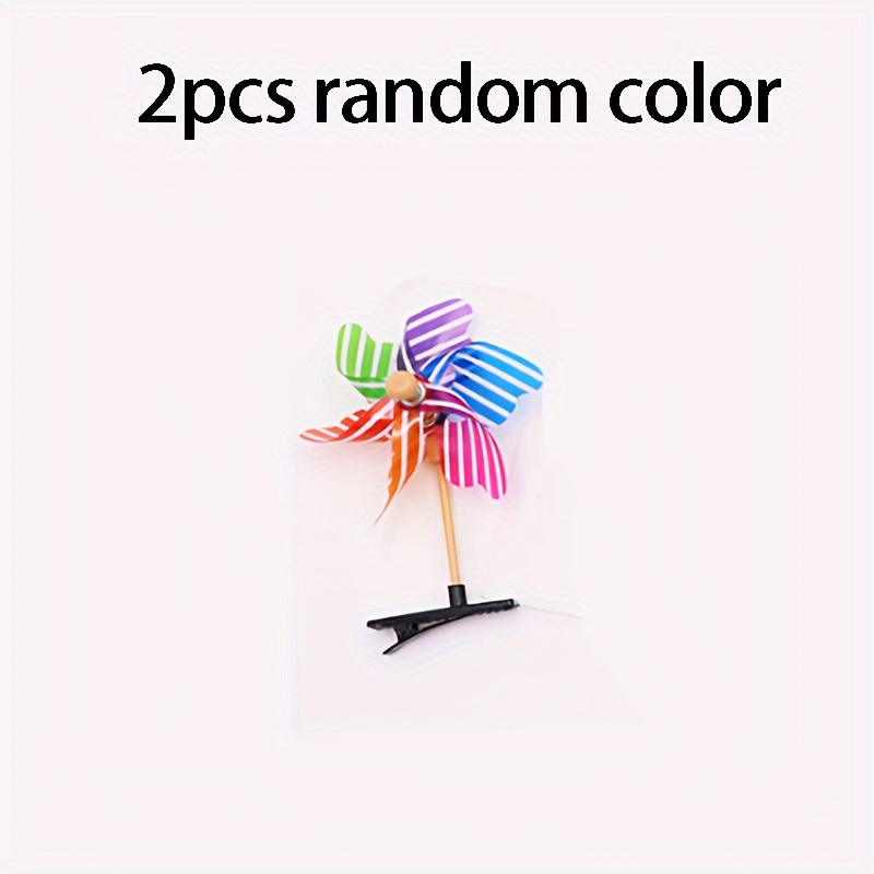 Casual Mini Flower Windmill Elastic Hairpin Headdress - Temu United Kingdom