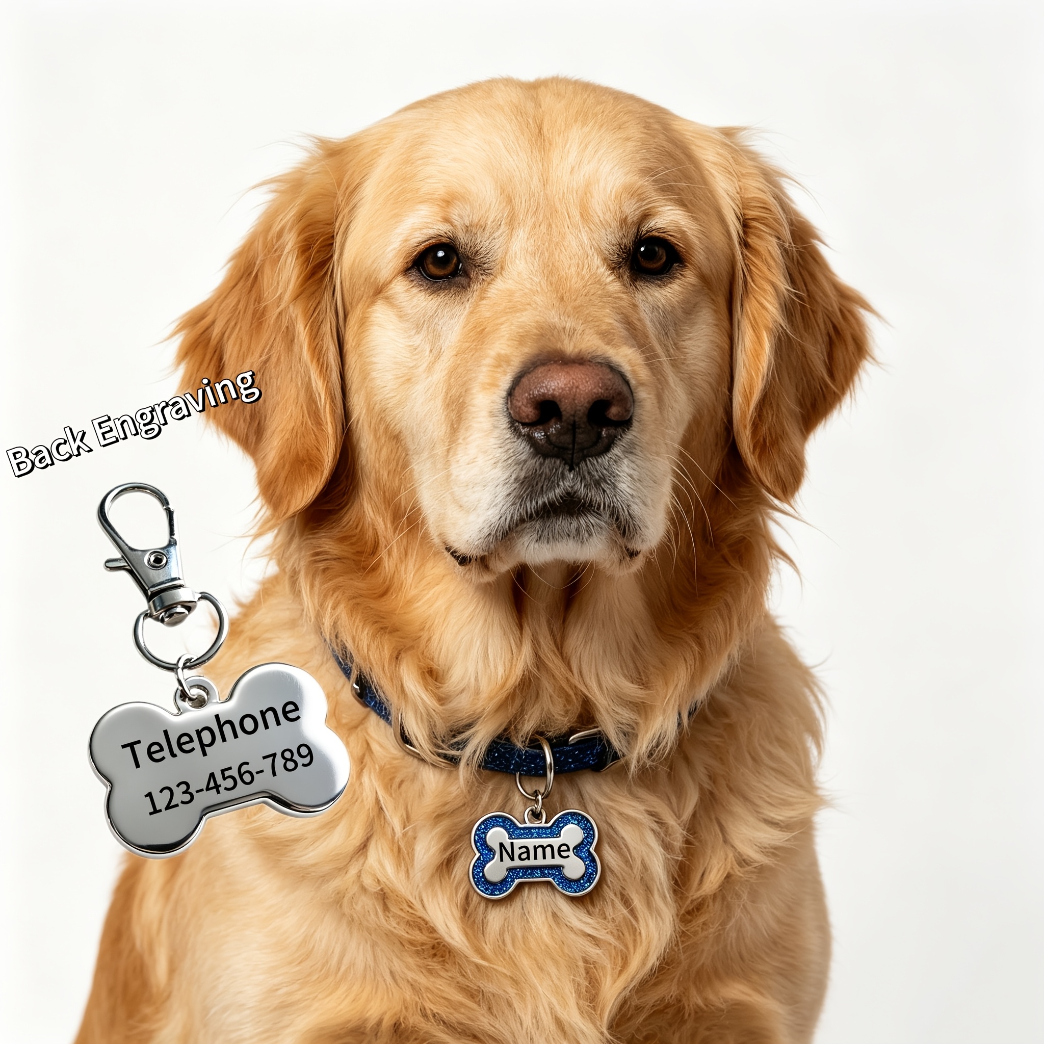custom dog tag sold on Temu Australia