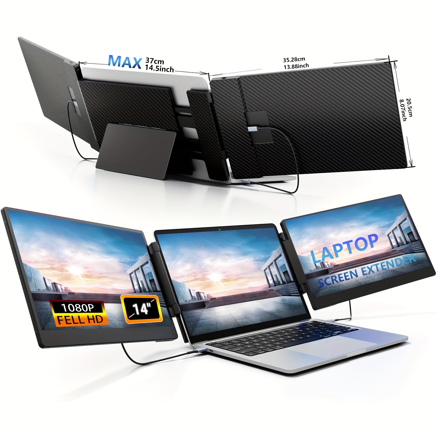 laptop screen extender sold on Temu United States