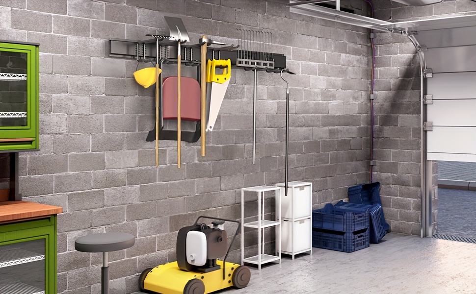 Garage Tool Storage Rack Wall Mounted Lawn - Temu