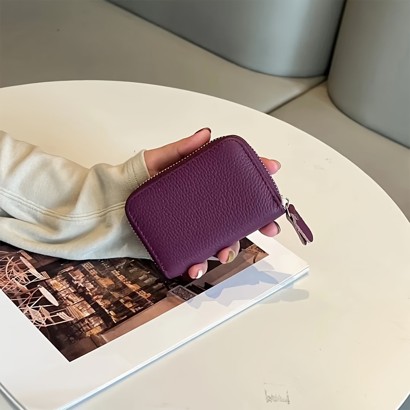 Mini Card Bag Large Capacity Multi Card Slot Zipper Coin - Temu United ...