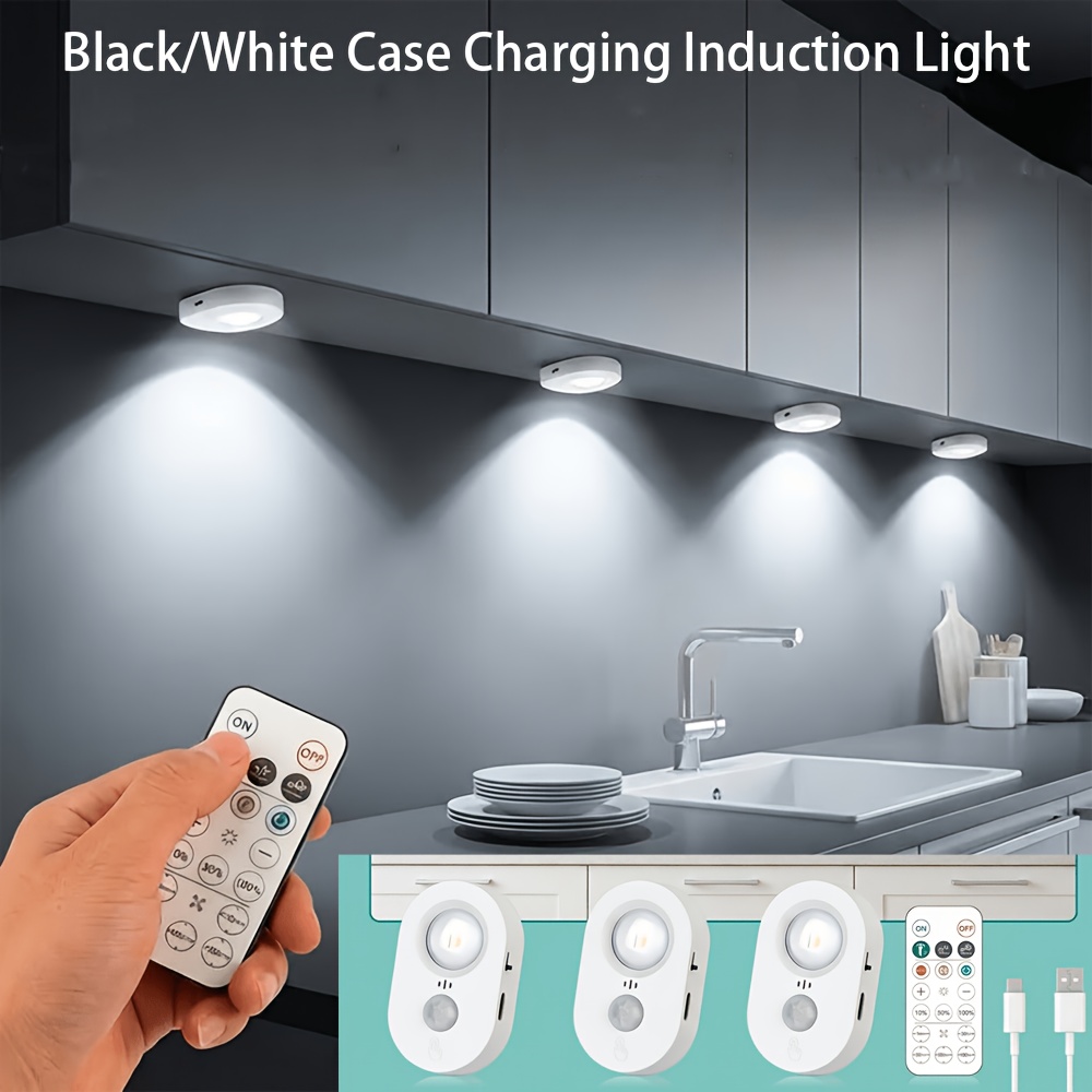motion sensor light strip rechargeable sold on Temu United States
