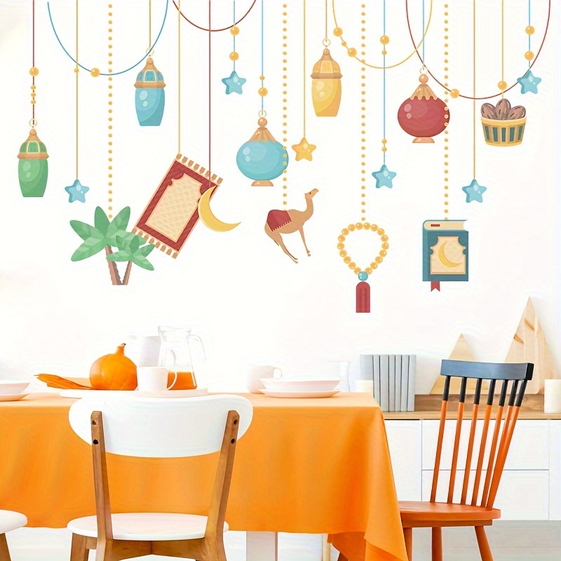 Creative Cartoon Vinyl Wall Sticker Moon Stars Camel Element - Temu ...