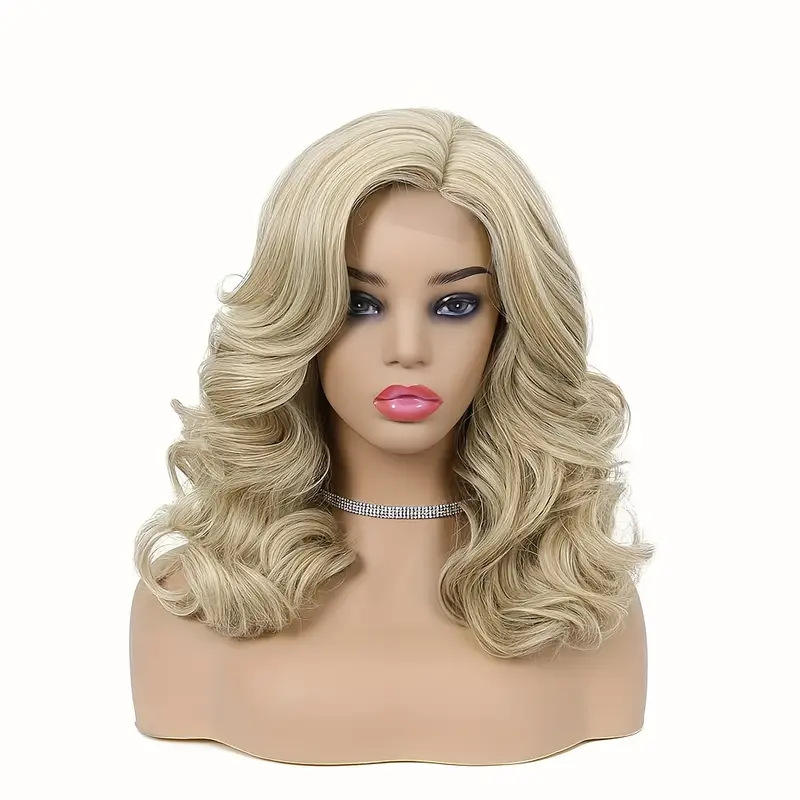 Elegant Body Wave Bob Wig 16 Inch High Temperature Fiber 150