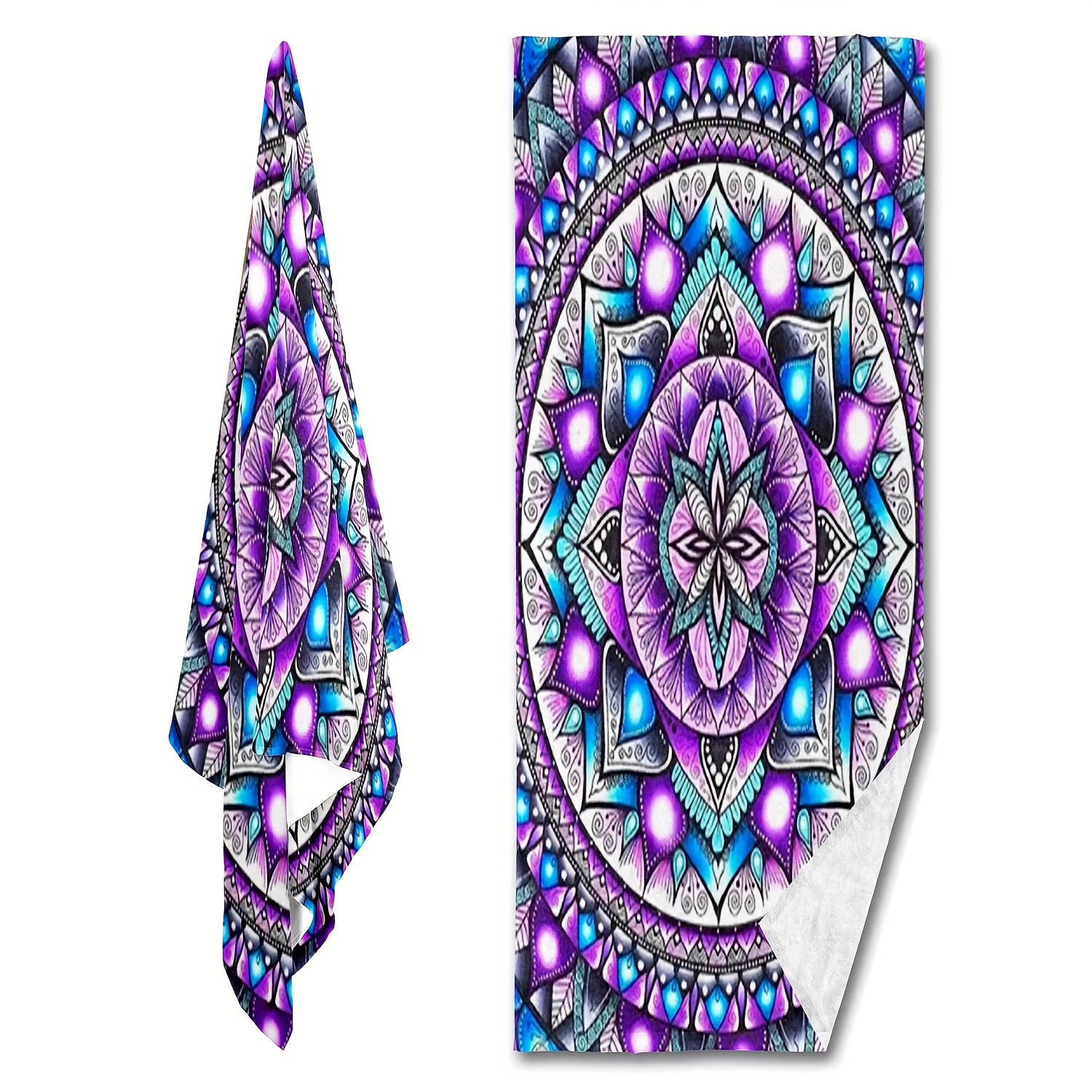 Mandala Print Soft Comfortable Lightweight Sand proof Beach - Temu ...