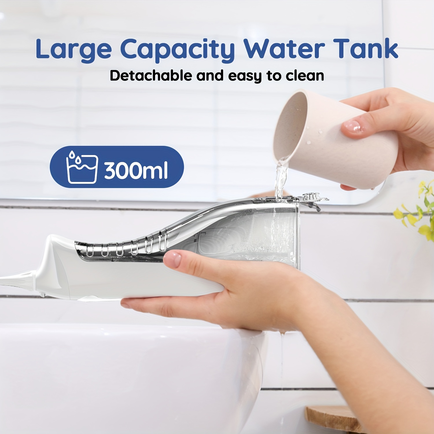 Portable Electric Water Flosser Rechargeable Oral Irrigator - Temu