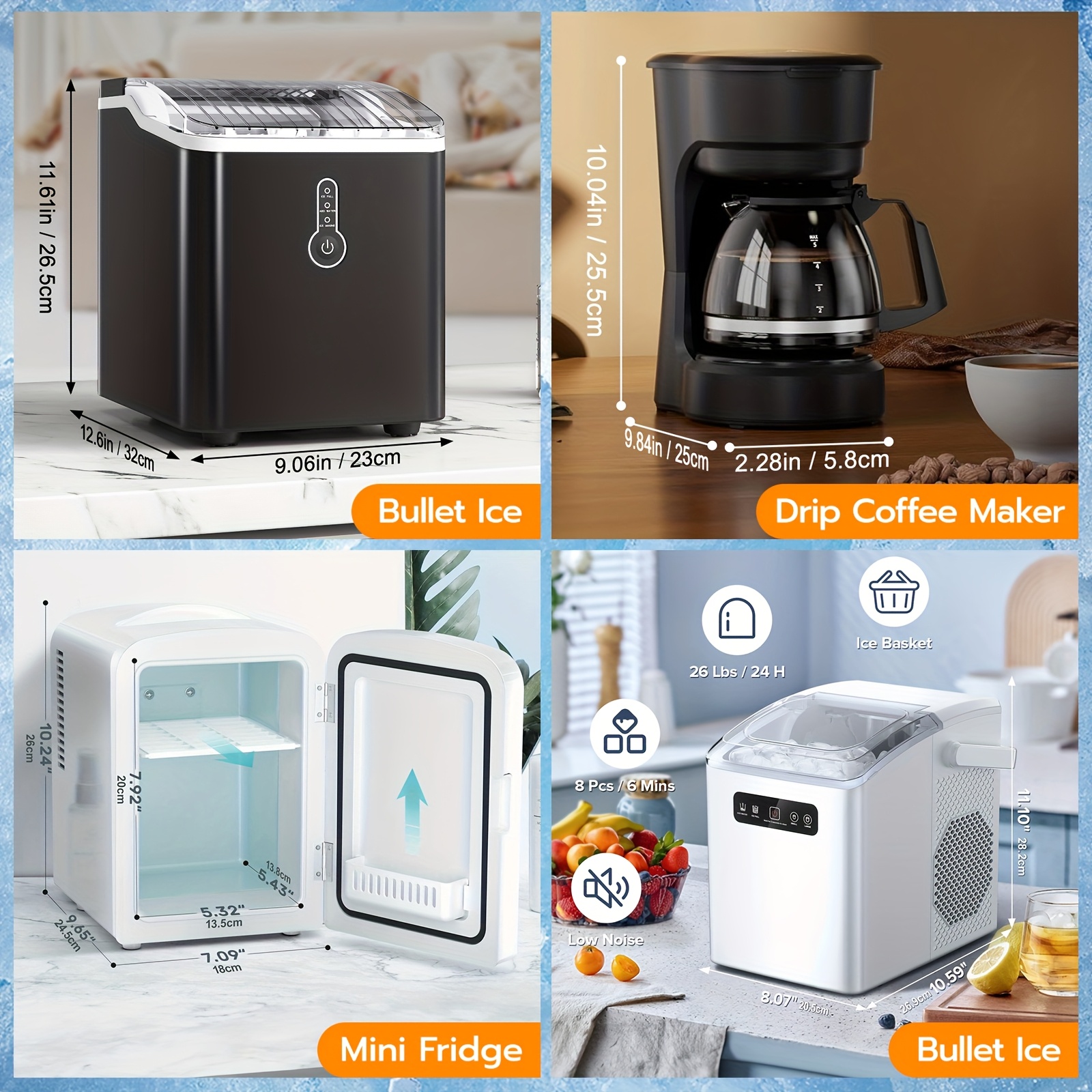 tabletop ice maker sold on Temu United States