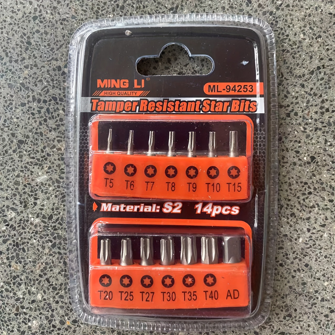 Tamper proof Torx Bit Set S2 Alloy Steel T5 t40 Security - Temu United ...