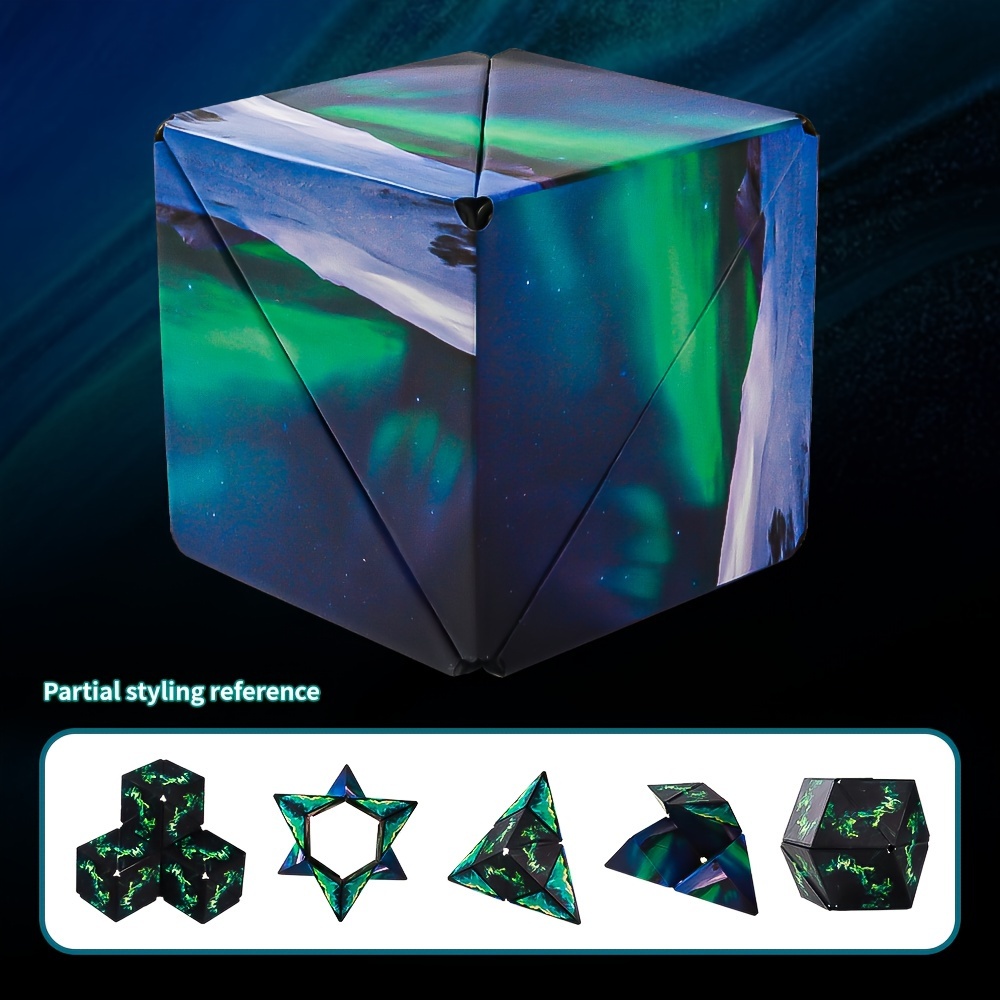 3d Geometry Magic Cube Puzzle Squares Toy Gift Infinite Variety Puzzle ...