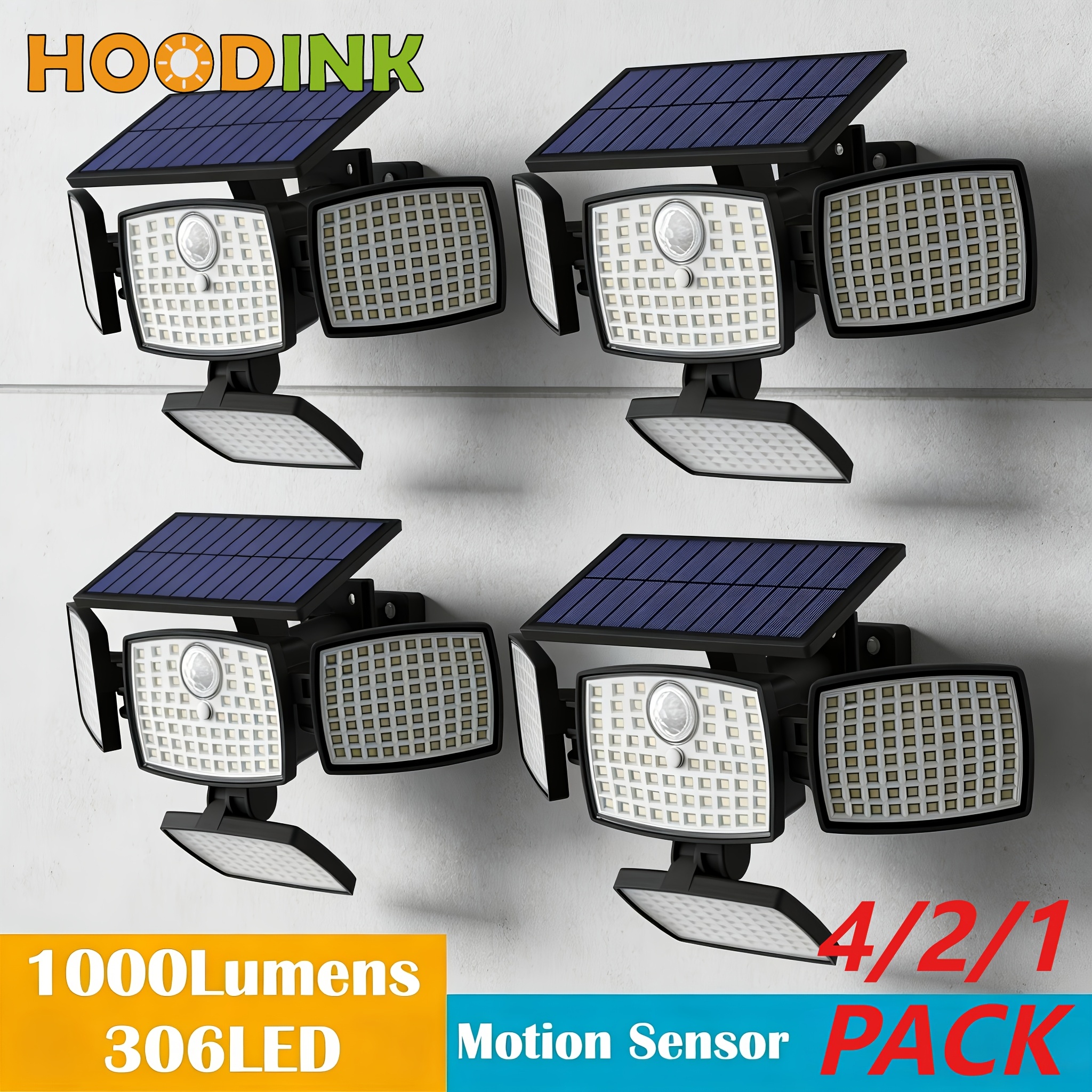solar motion sensor light sold on Temu United States