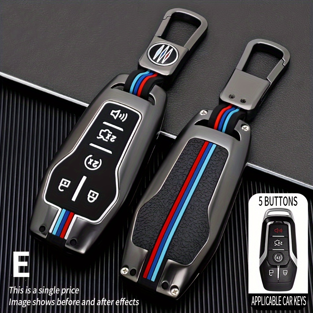 Protective Key Case Cover With Key Holder For Ford For Fusion For Mustang For Edge For Explorer For Lincoln MKZ MKC MKX Smart