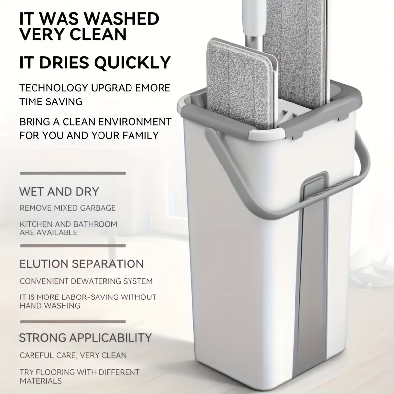 Mop Pads/ Household Floor Mop Bucket Replaceable Microfiber - Temu New ...