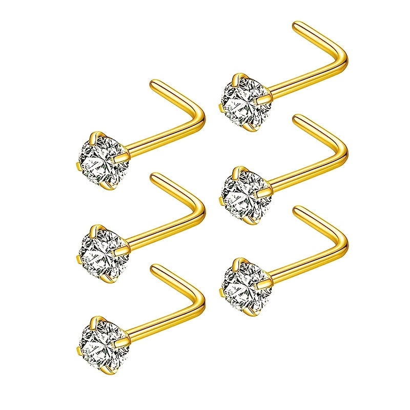 stud nose piercing sold on Temu United States