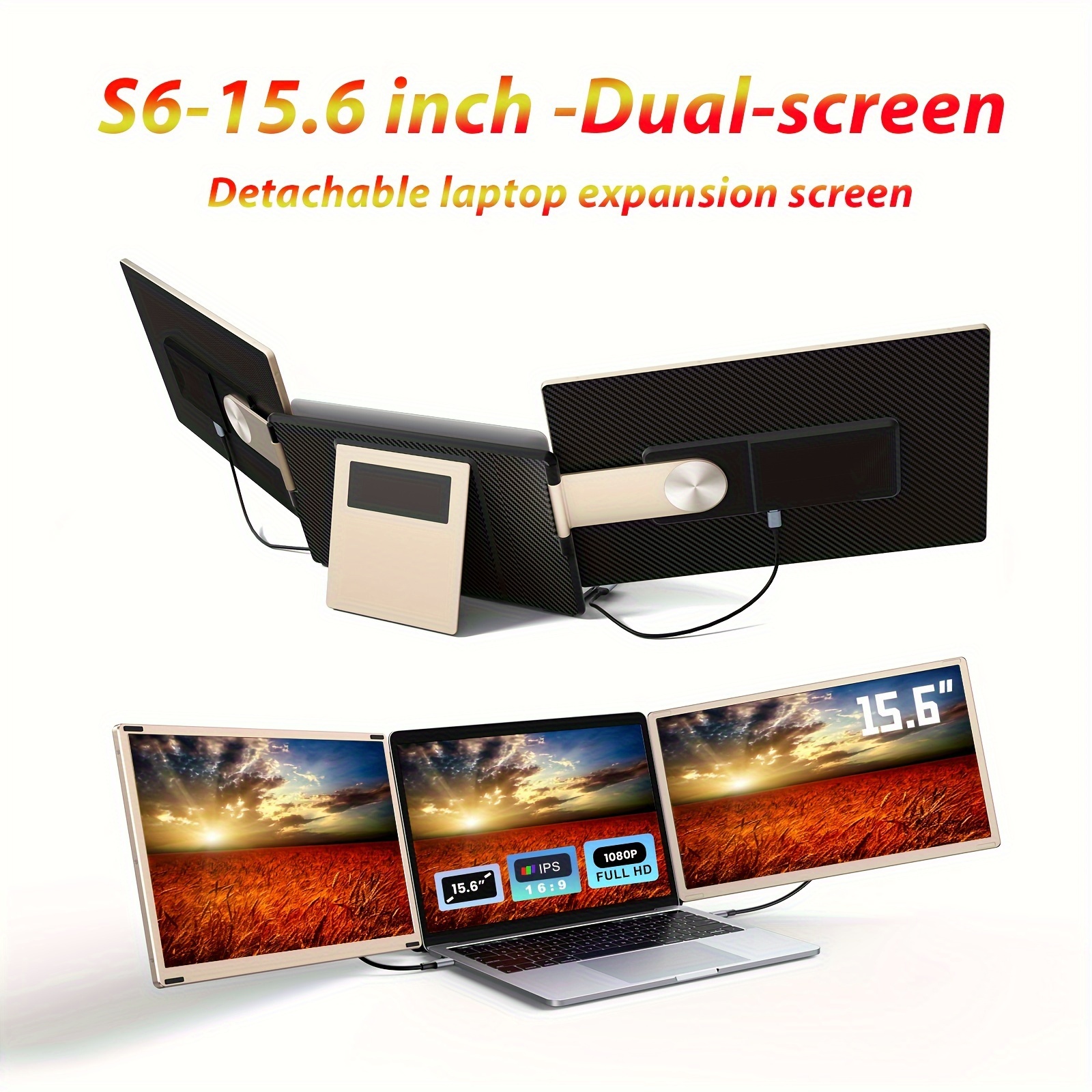 laptop monitor extender sold on Temu United States