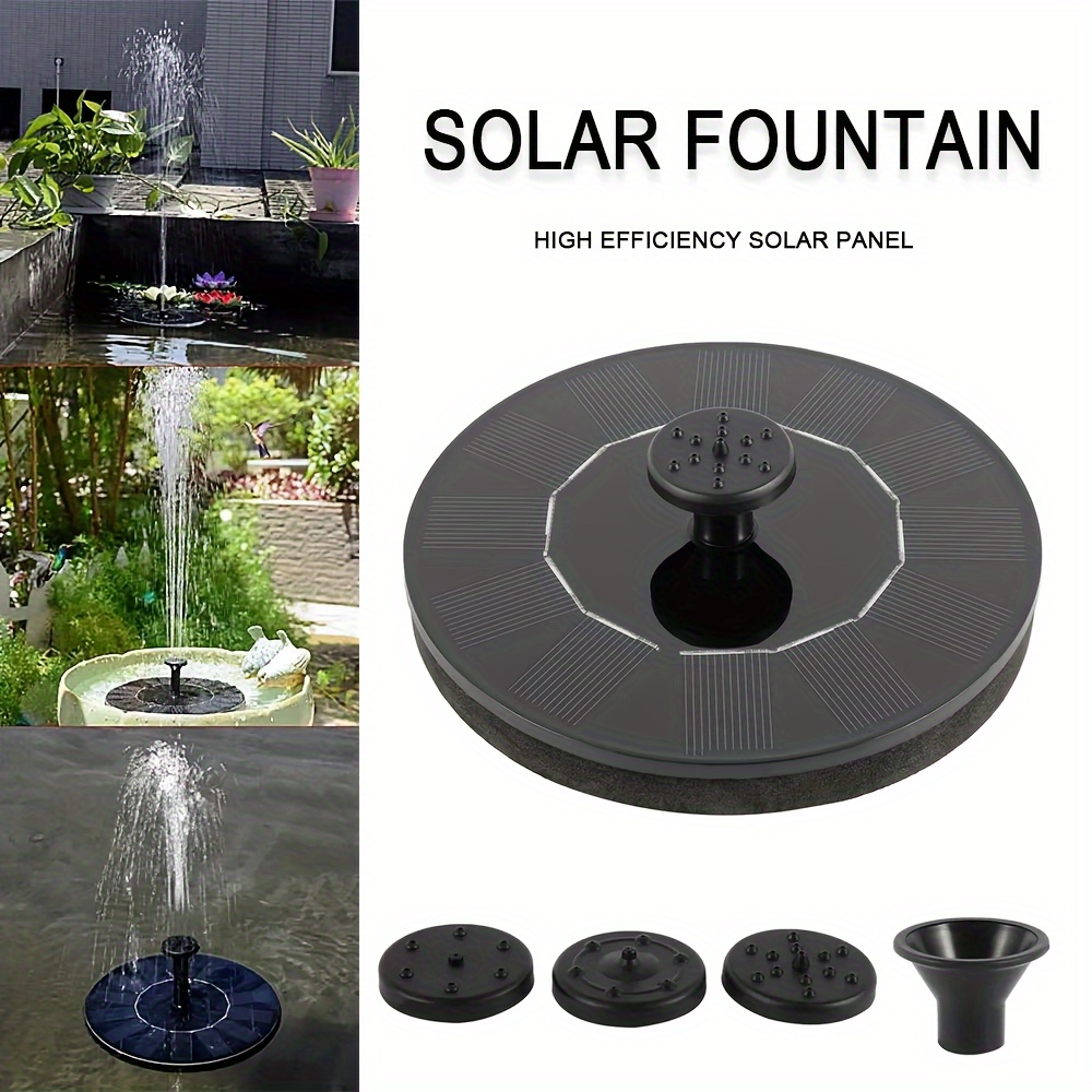 solar powered fountain sold on Temu Australia
