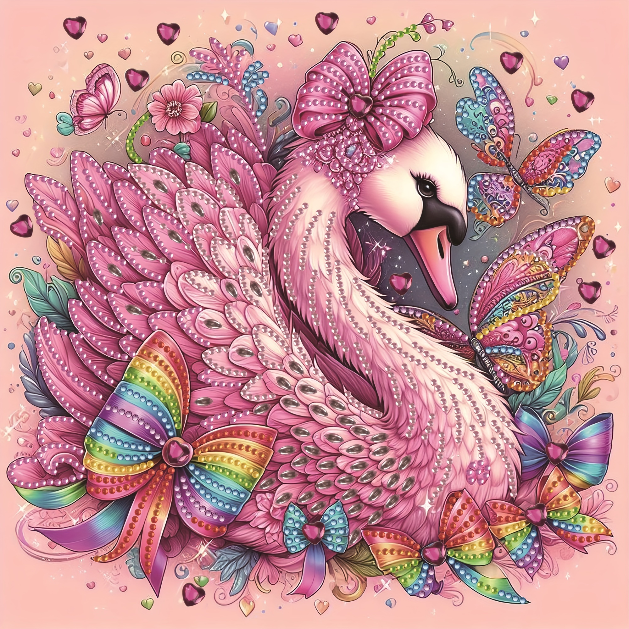 Swan Pattern Diamond Art Painting Kit Diy 5d Special Shape - Temu Denmark