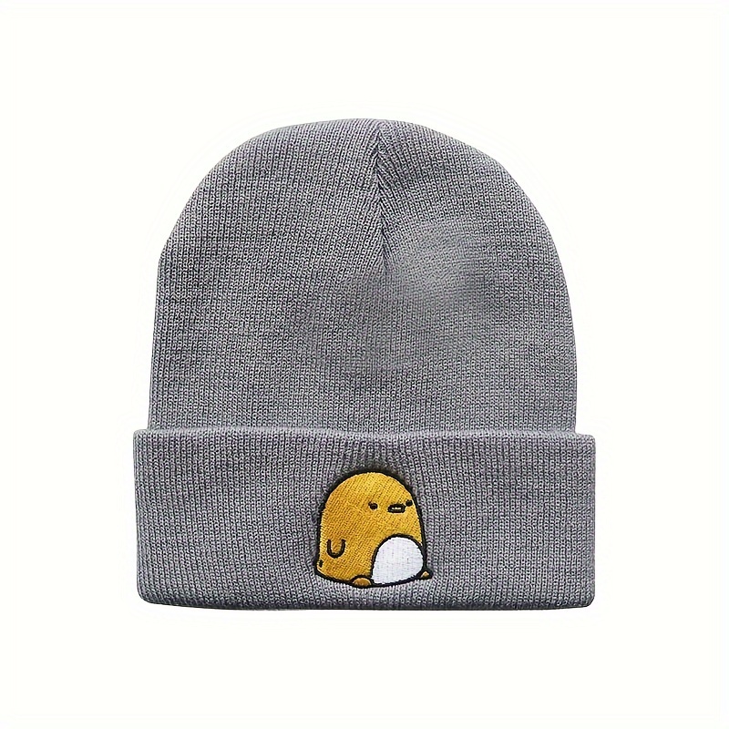 Versatile Fashionable Trendy Chicken Embroidered Knit Hat - Temu United