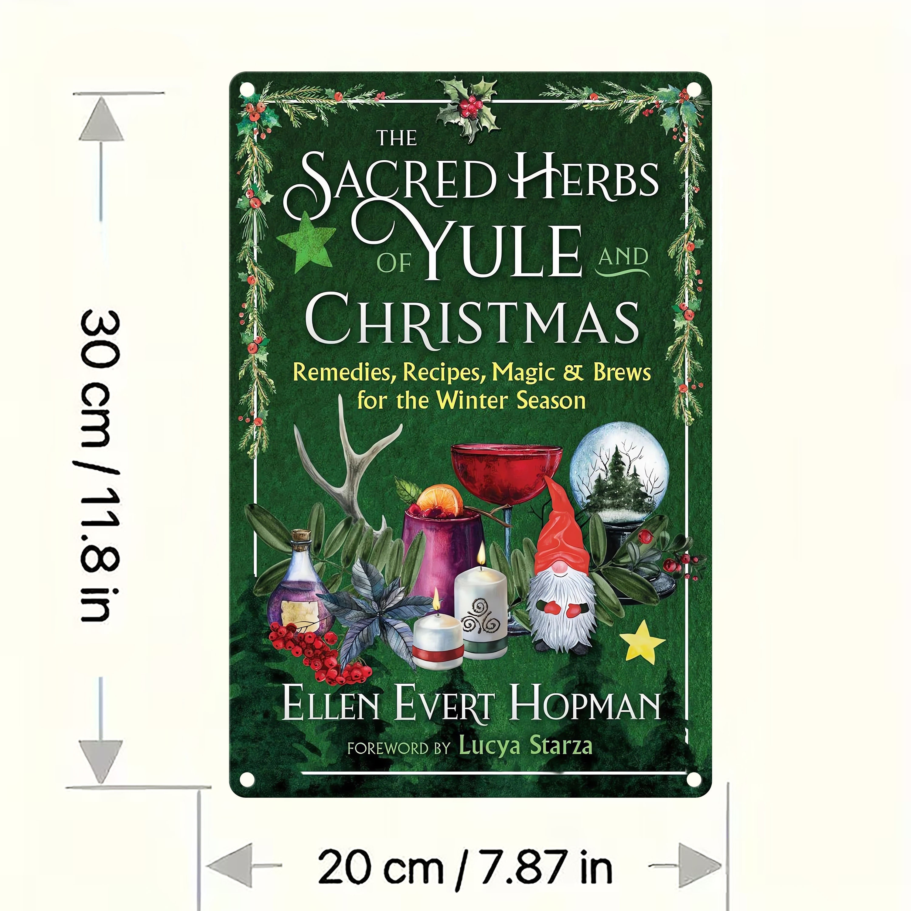 Cover Printed Aluminum Sign Sacred Herbs Yule Christmas: - Temu New Zealand