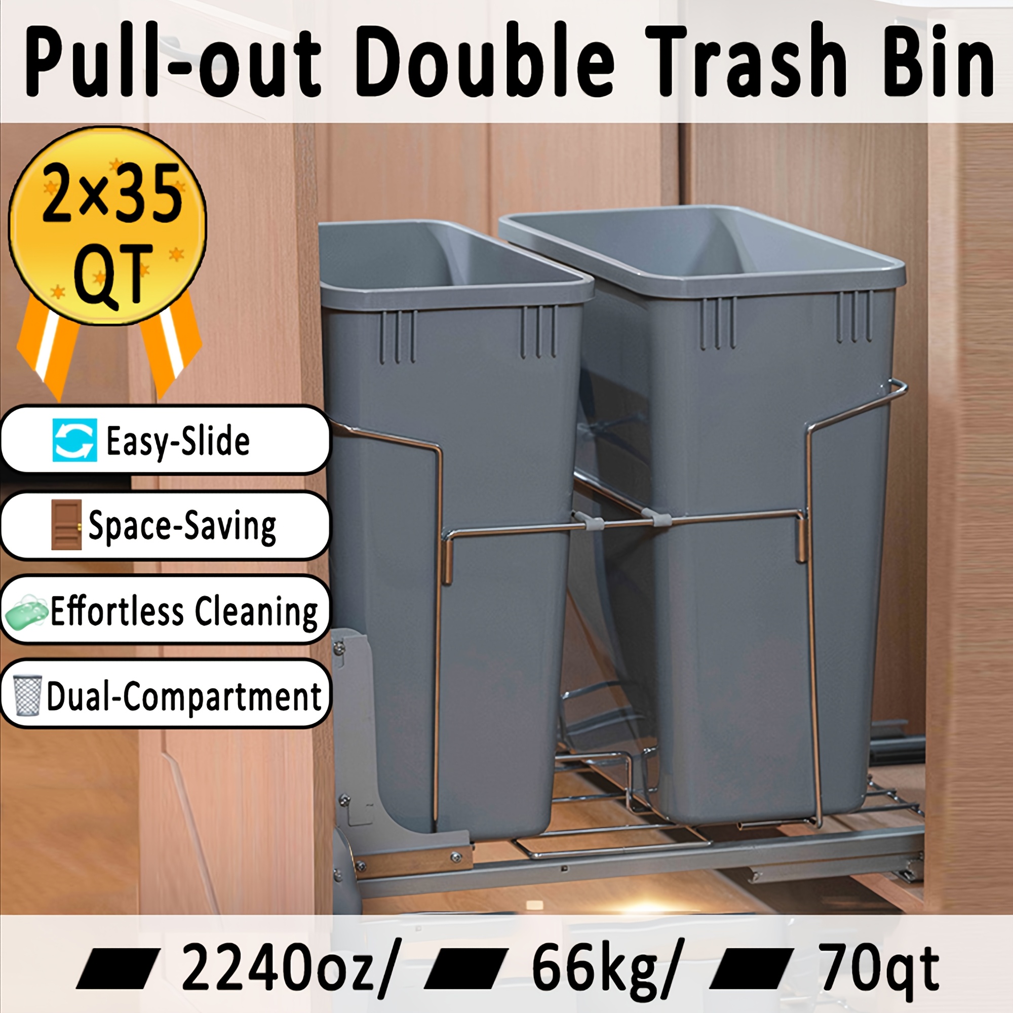 kitchen bins sold on Temu Australia