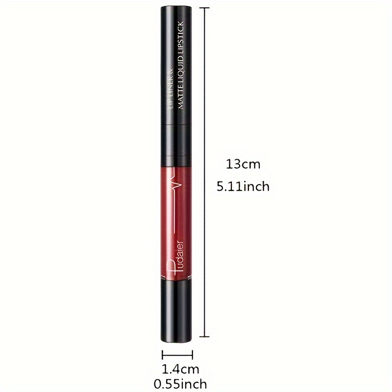 16 Color Lip Gloss 2 In 1 Double Ended Lip Liner And Lip Gloss Makeup ...