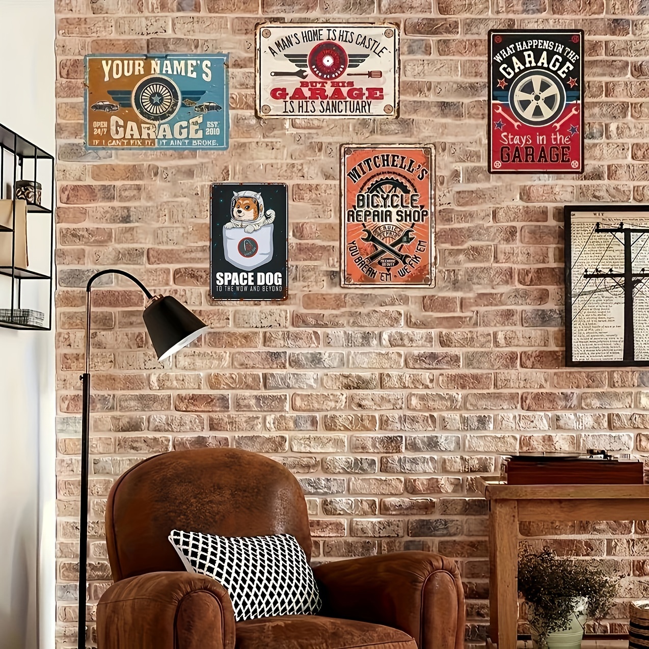 Space Dog Beyond Vintage Metal Tin Sign Perfect Home - Temu Canada