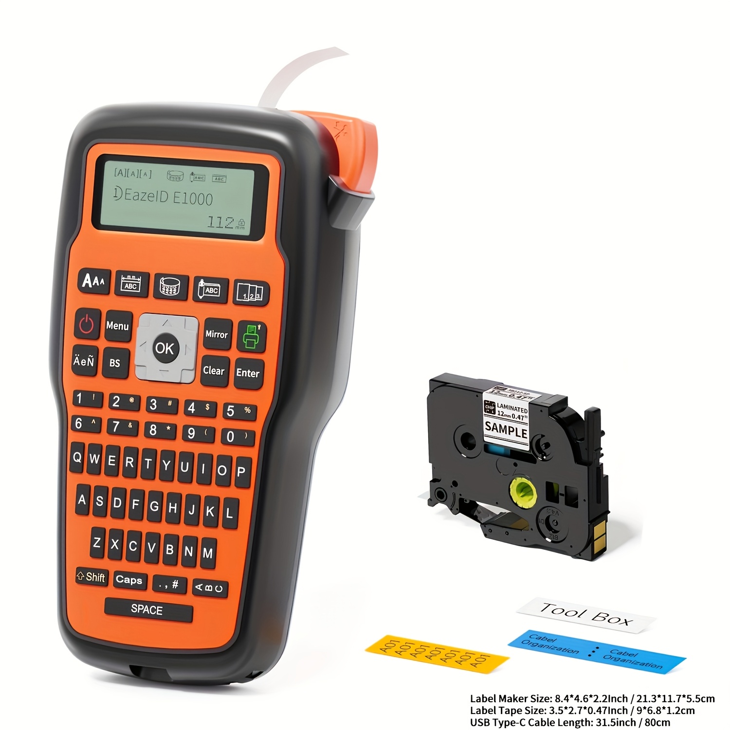 label maker machine with tape sold on Temu United States