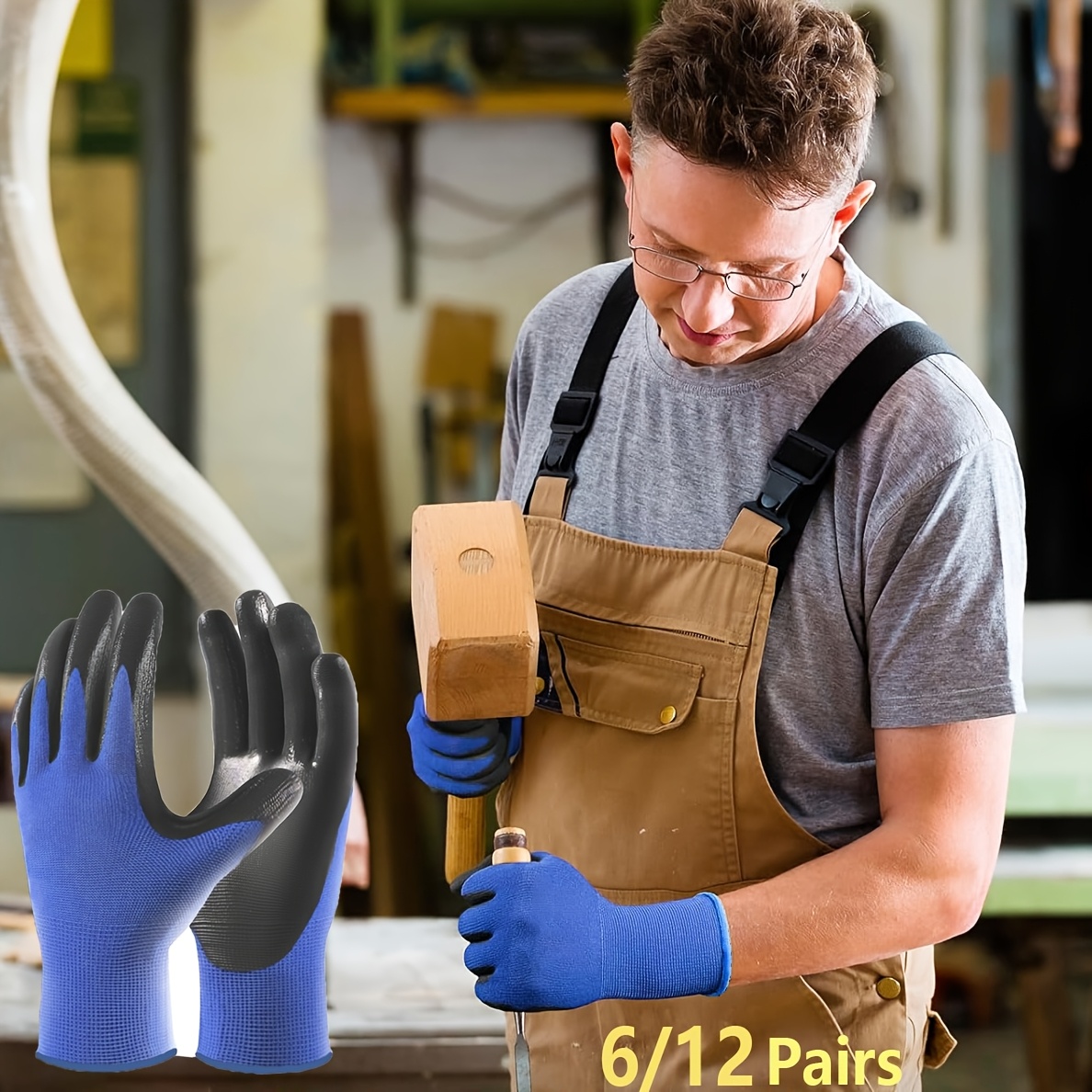 work gloves sold on Temu United States