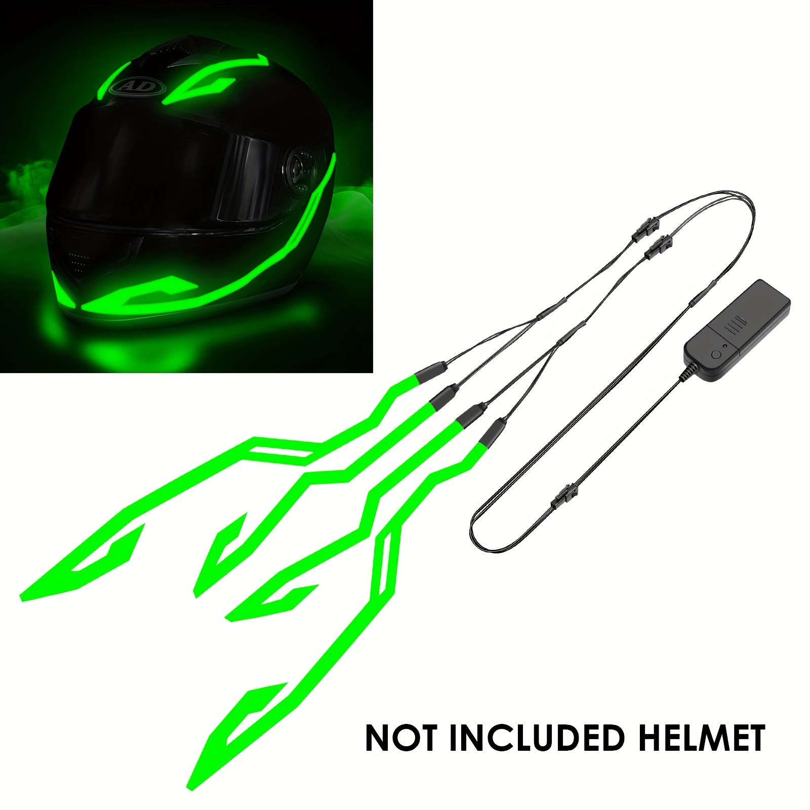Helmet Turn Signal VideoPUP Motorcycle Helmet LED Light Kit - 3 Mode ...