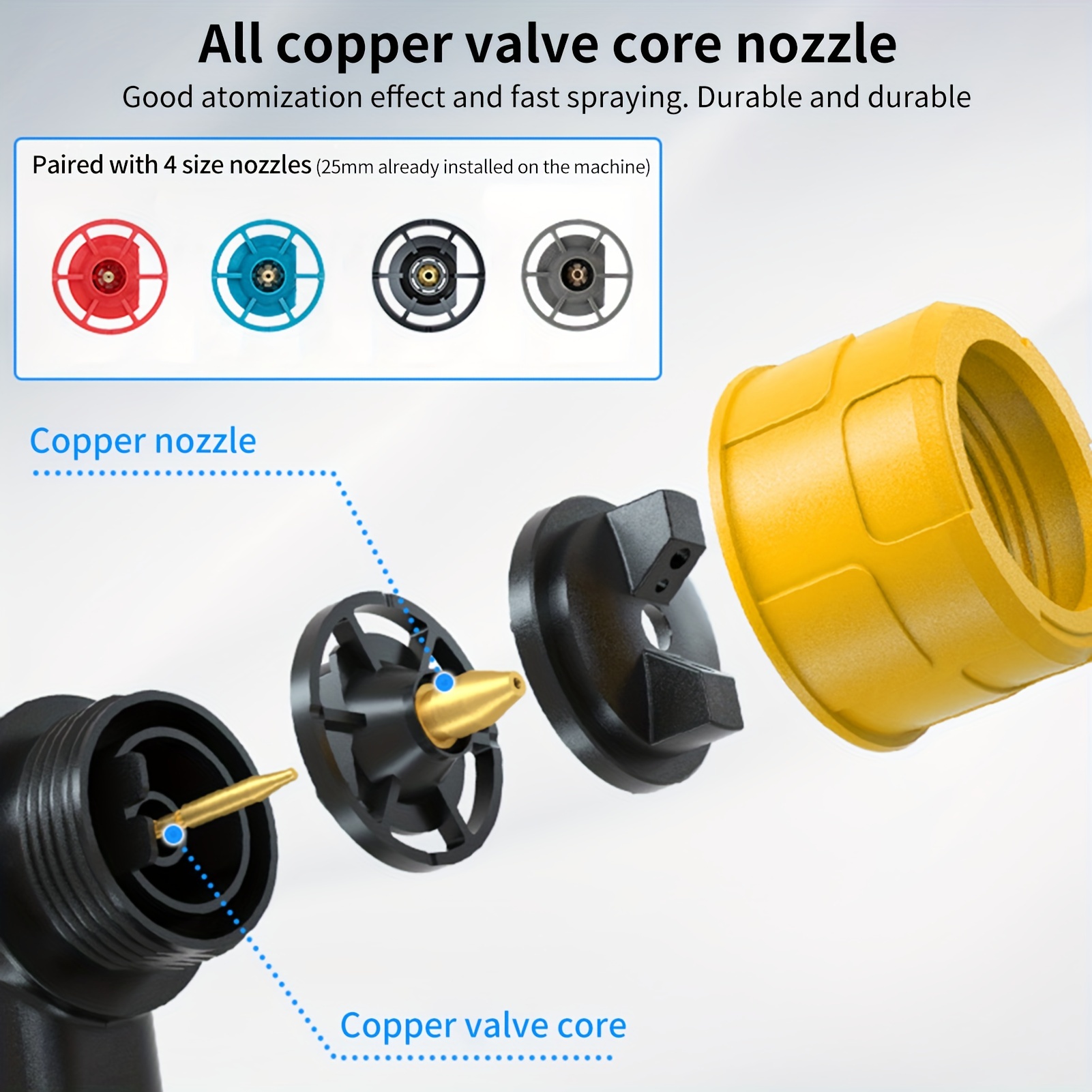 Paint Sprayer 18v Battery Hvlp Spray Paint Gun - Temu