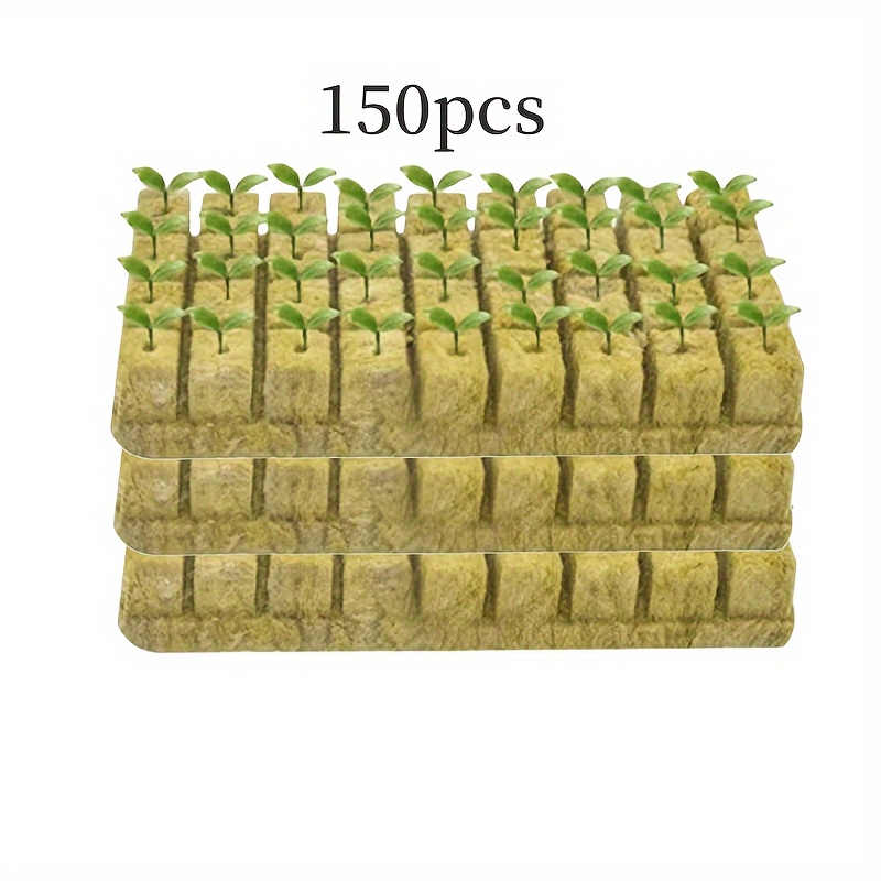 Aerogrow Seed Pods Grow Block, Breathable 4 Inch Rockwool Starter Plugs ...
