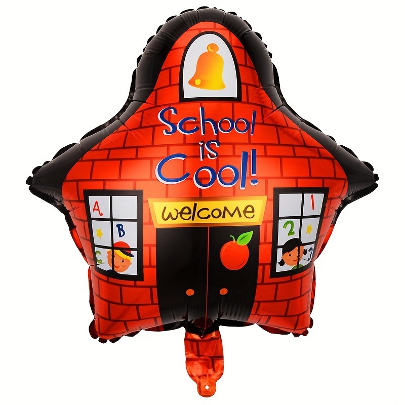 Back School Celebration Kit Welcome House Red Foil - Temu