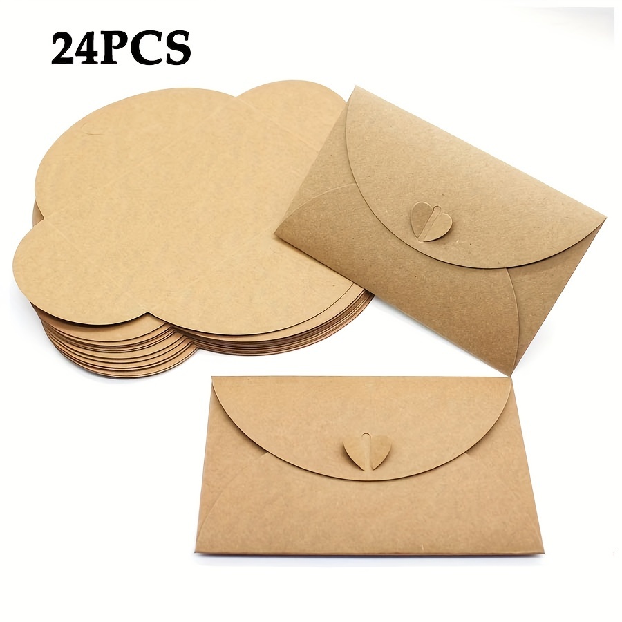 Vintage Kraft Paper Greeting Card Envelopes Self seal - Temu