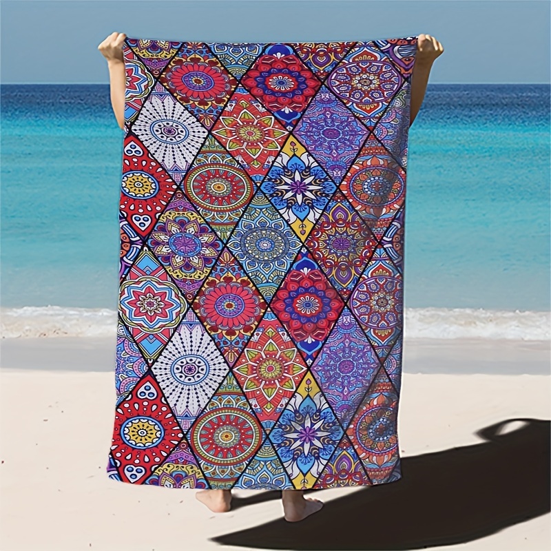 Mandala Print Soft Comfortable Lightweight Sand proof Beach - Temu Portugal