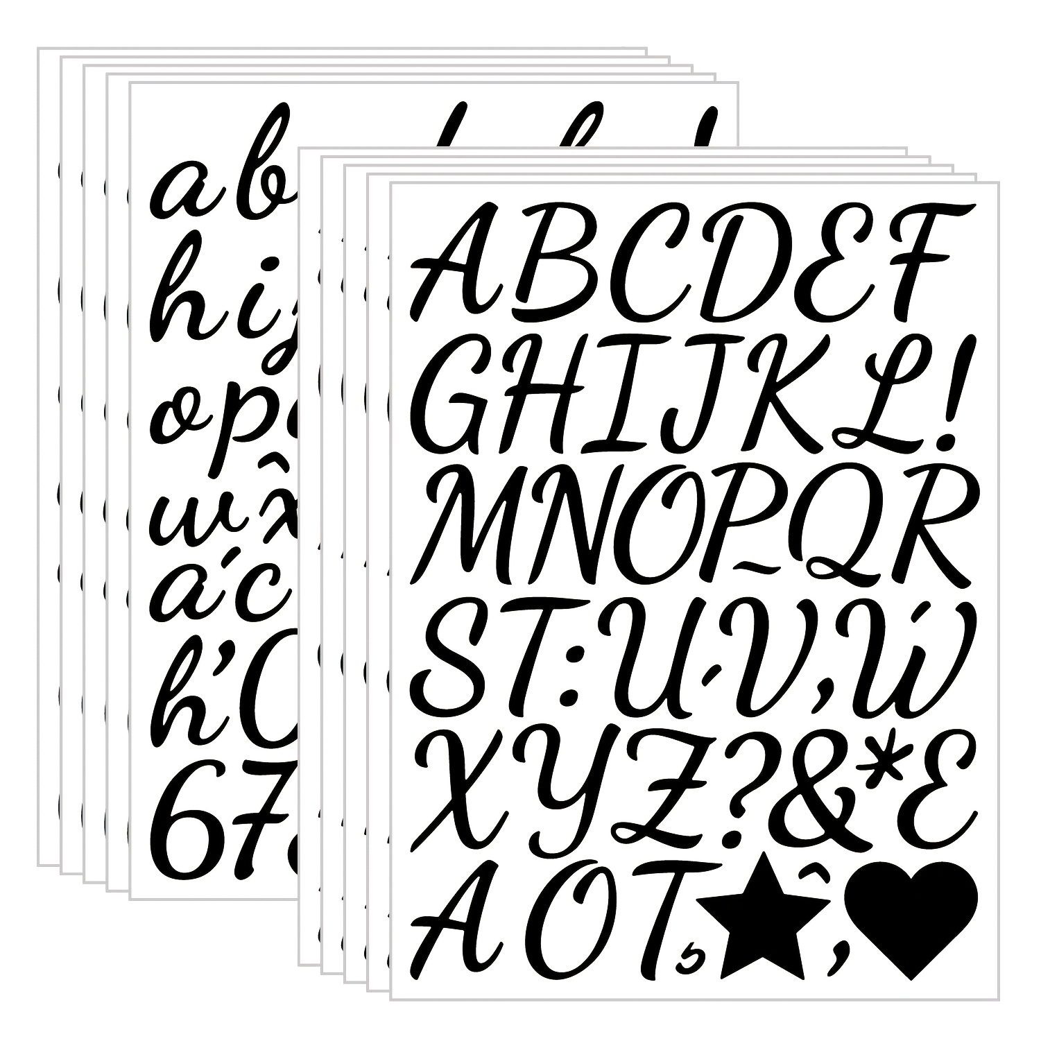 vinyl letter stickers sold on Temu United States