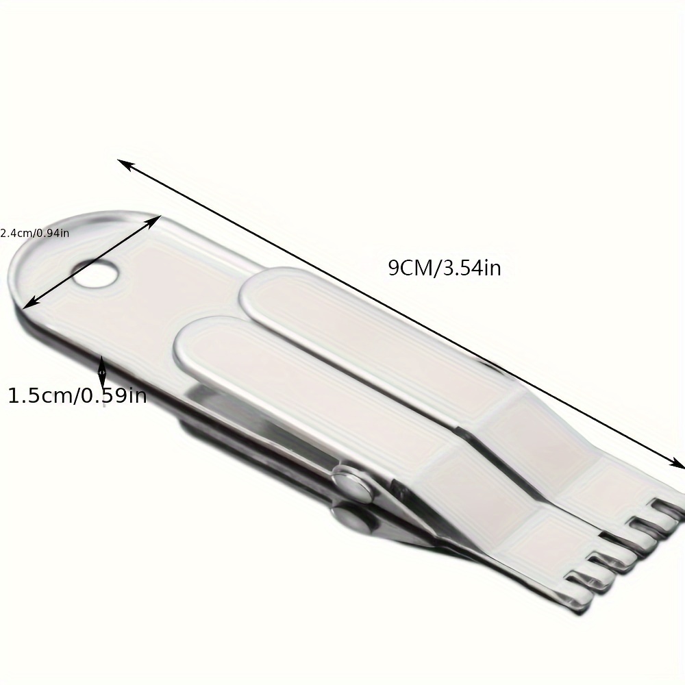 Set Of 3 Stainless Steel Bait Clips For Fishing With Earthworms, Red ...