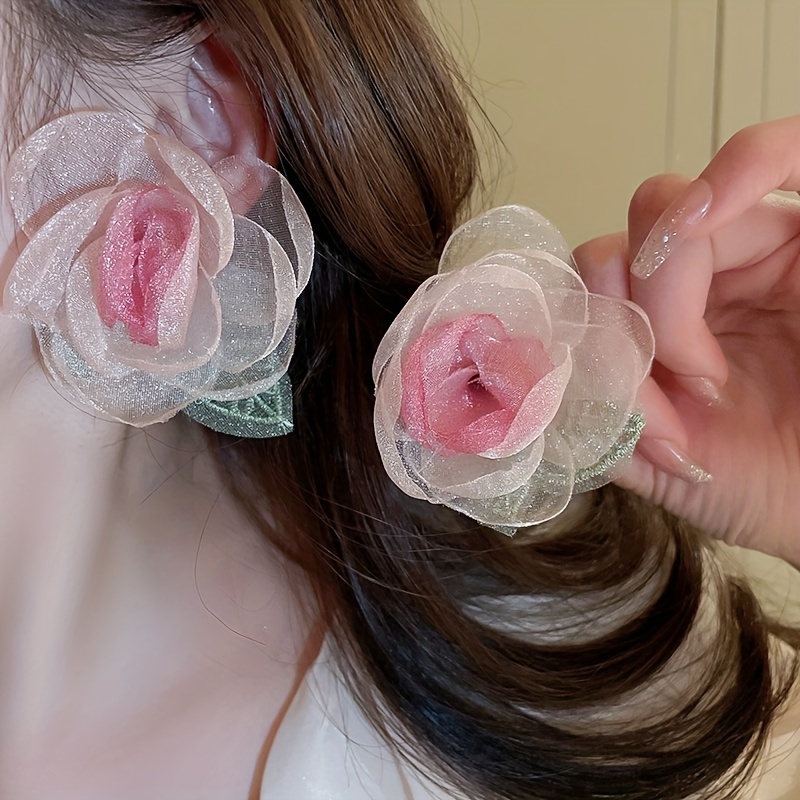 Dangle Earrings Exaggerated Flower Design Pick A Style U - Temu United ...