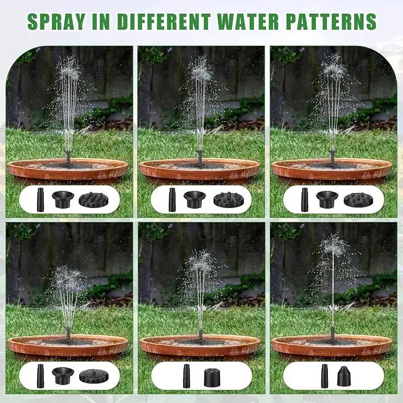 "decorative" Solar powered Floating Fountain Versatile - Temu