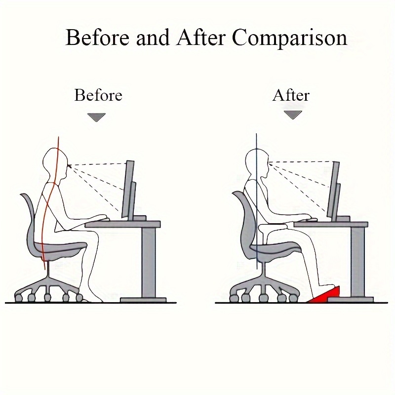 Pvc Plastic Foot Rest Pedal Office Desk Bayonet Design Easy - Temu ...