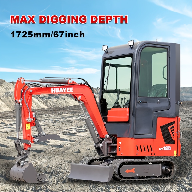 mini excavator sold on Temu United States