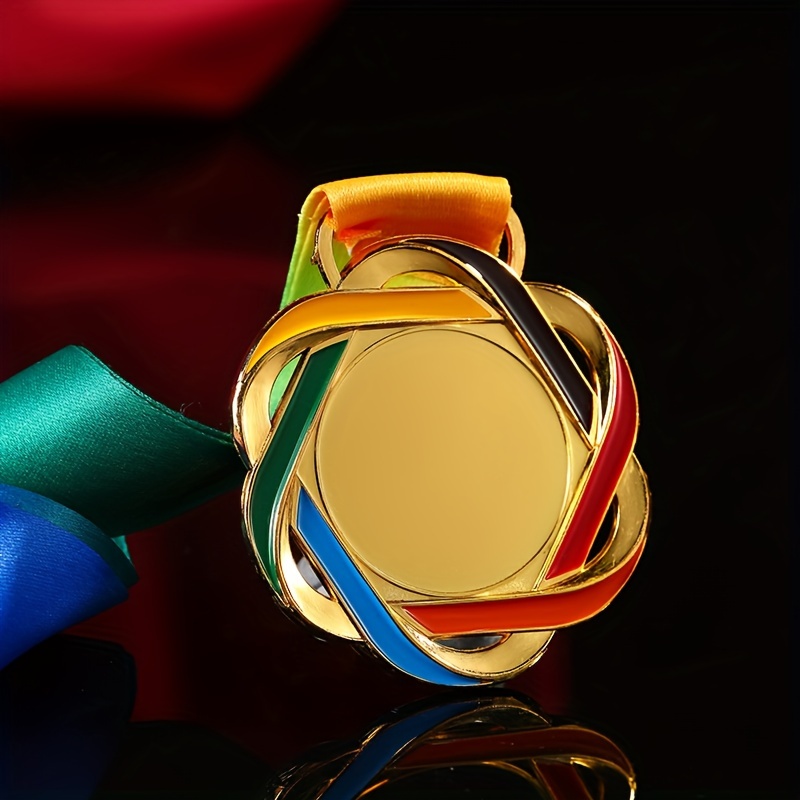 Customizable Zinc Alloy Medals Sports Events Golden Silvery - Temu