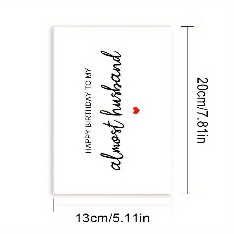 Personalized Birthday Card Future Husband Greeting - Temu