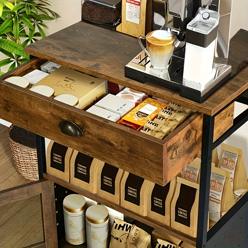 Coffee Cart Rolling Kitchen Cart Microwave Cart Microwave Stand Coffee Station