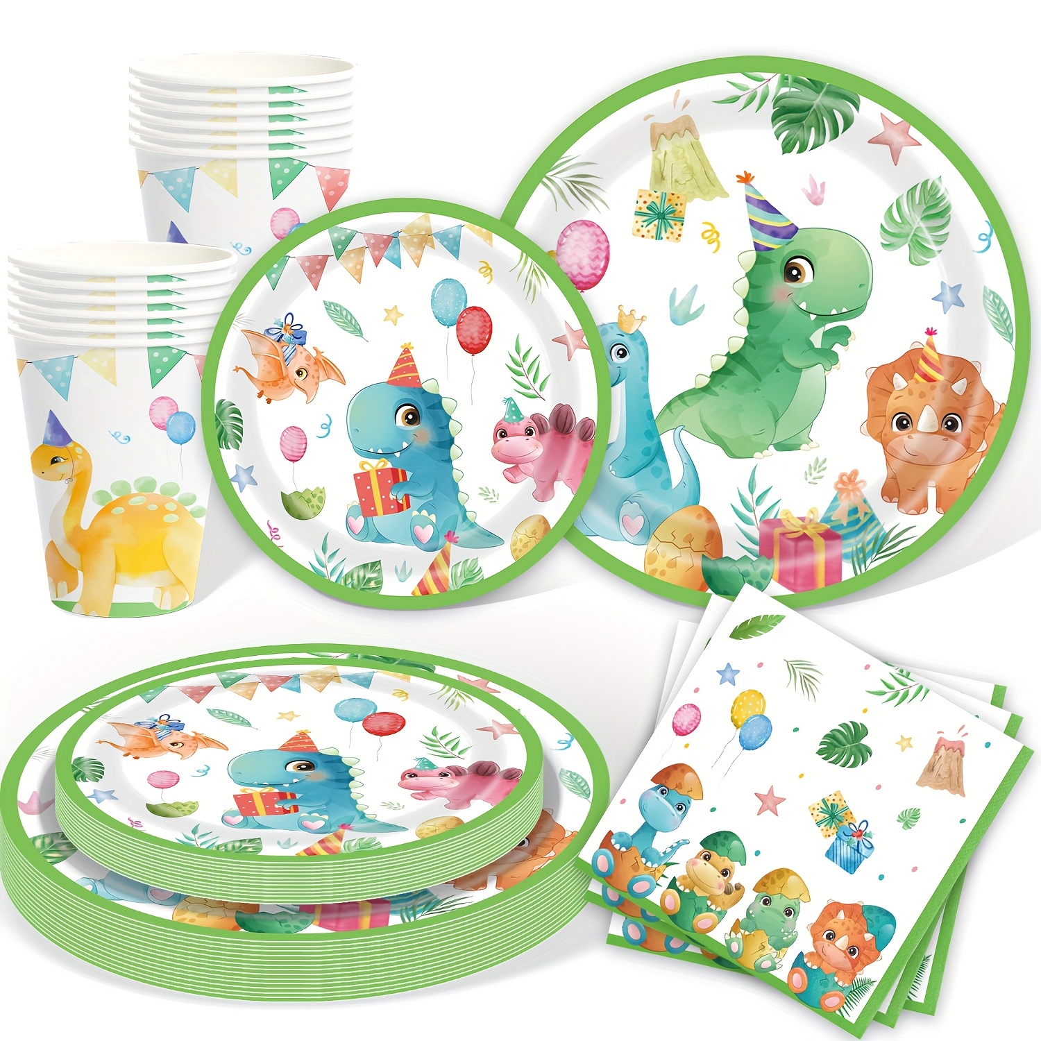 Mylar Balloons 9-Piece Walking Dinosaur Balloons - 32-46 Inch Helium ...