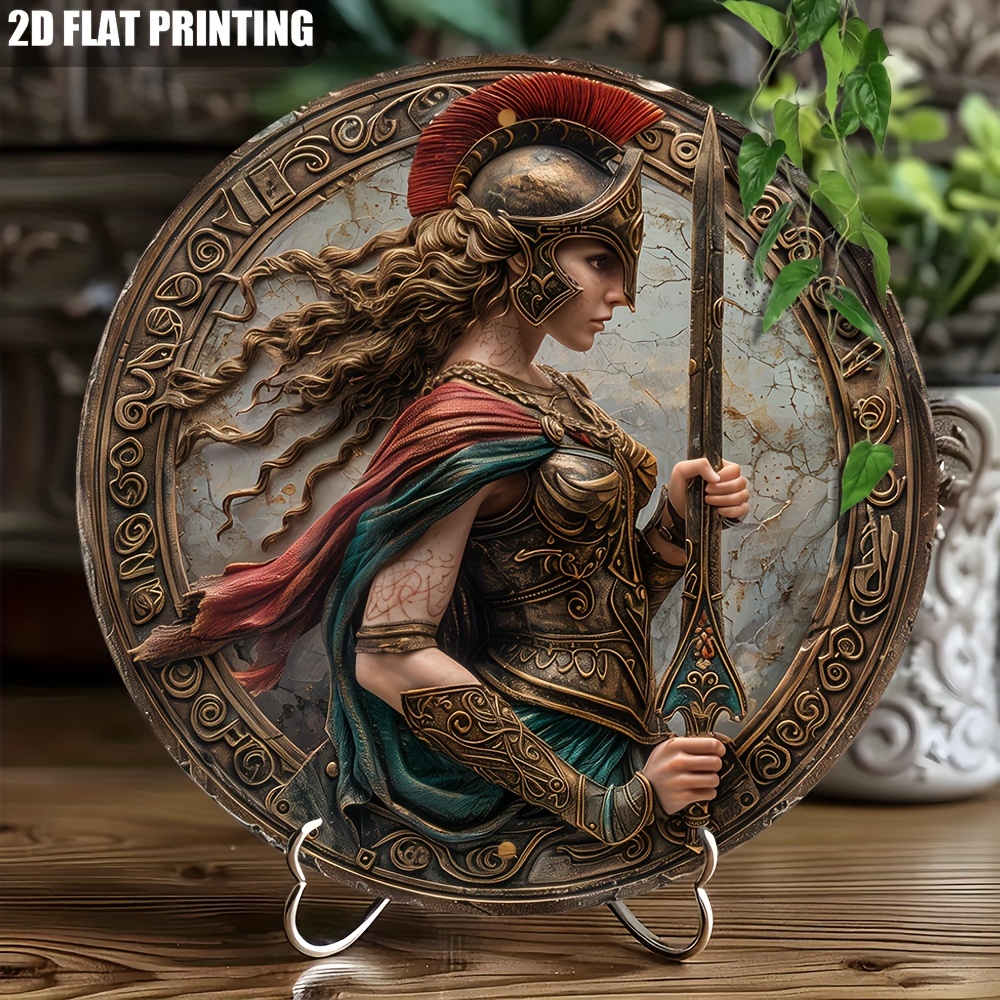 Statua Atine iz Grčke mitologije: 8''x8'' Aluminijum 2D - Temu